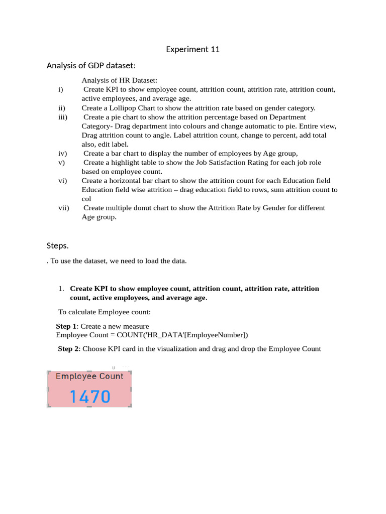 Experiment 11 | PDF | Pie Chart