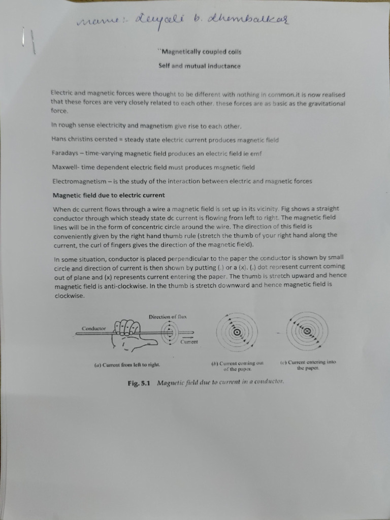 Self and Mutual Inductance | PDF