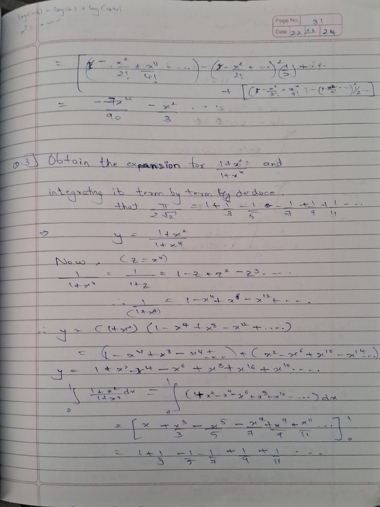 Maths Tutorial Integration (Sem 1) | PDF