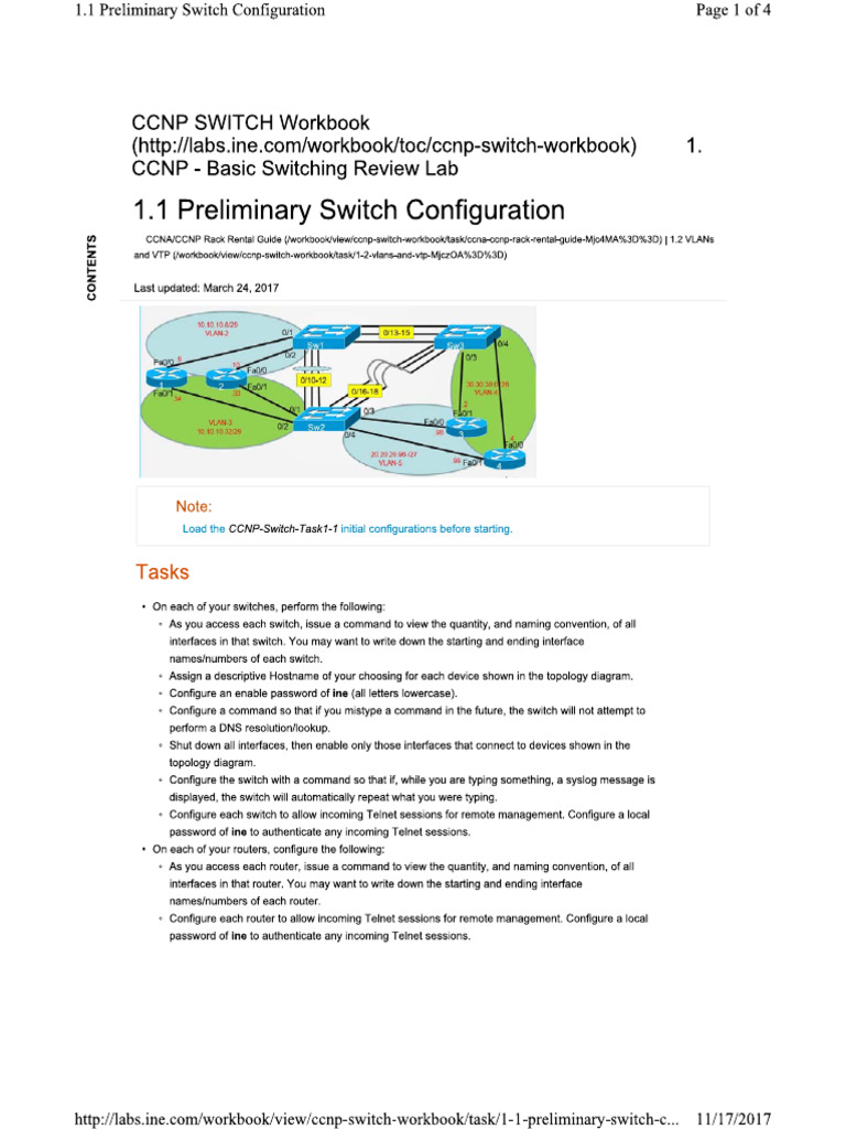 CCNP Switch Workbook1-1 | PDF