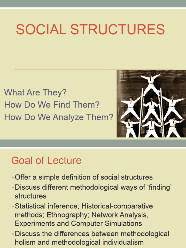 Lecture 4-Social Structures | PDF | Social Structure | Sociology