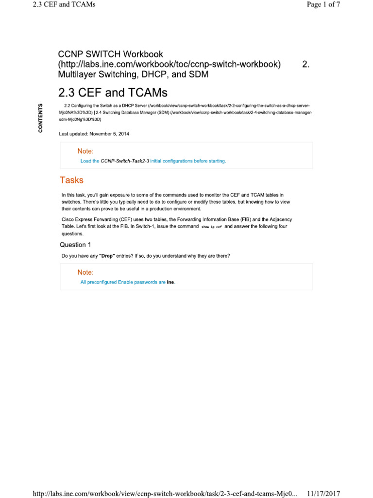 CCNP Switch Workbook2-3 | PDF