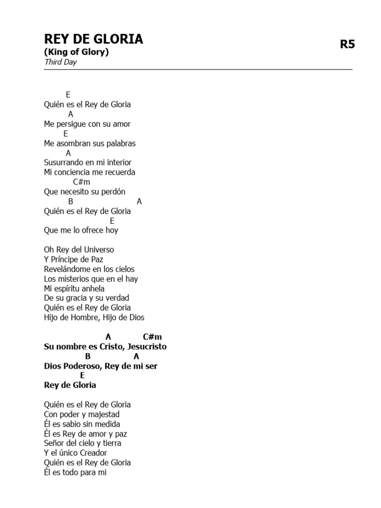 Rey de Gloria | PDF