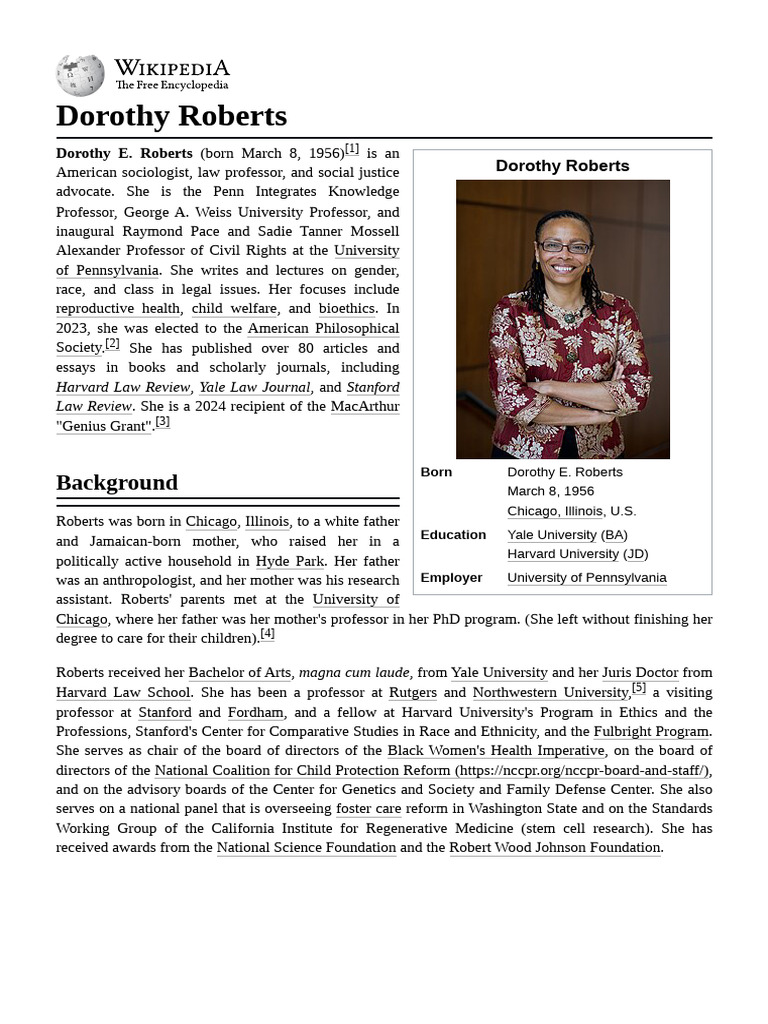 Dorothy_Roberts | PDF | Justice | Crime & Violence