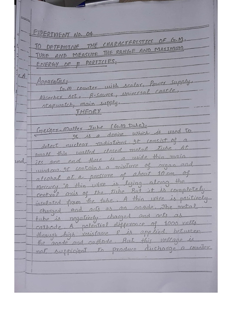 Modern Physics Lab Practical 6th Term | PDF