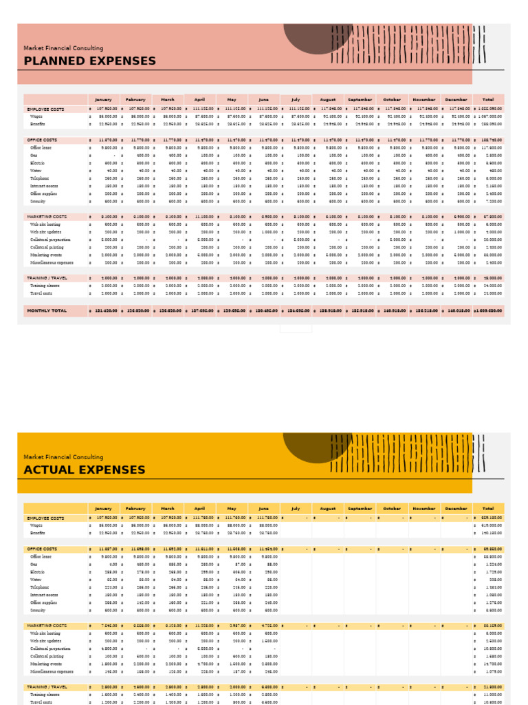 Business expenses budget | PDF