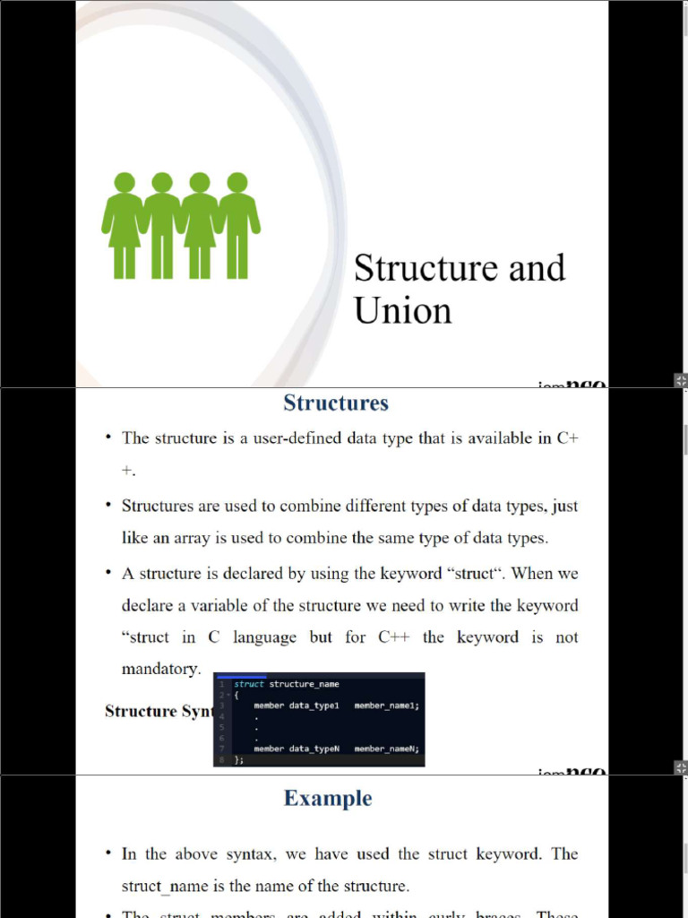 Structure and Union | PDF
