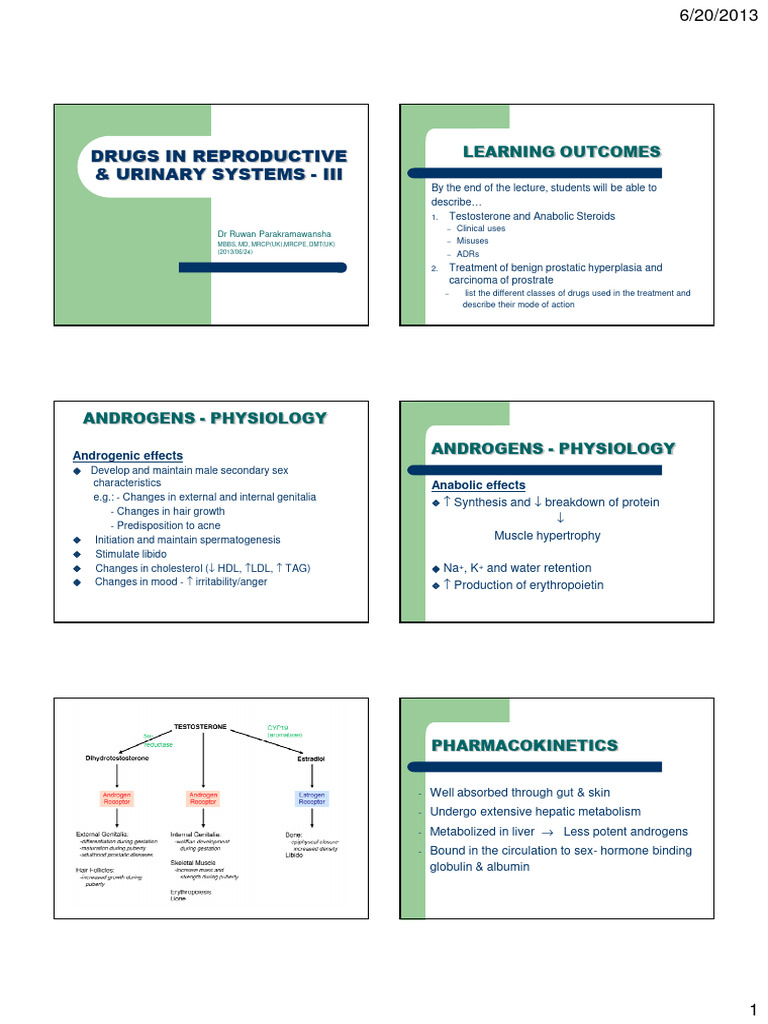 Reproductive System Drugs-III (Handout) | PDF | Luteinizing Hormone ...