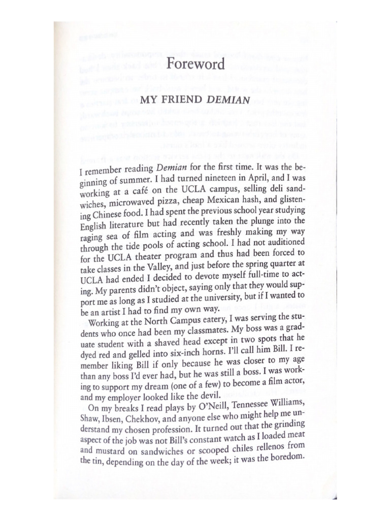 Demian Chapter 1 | PDF