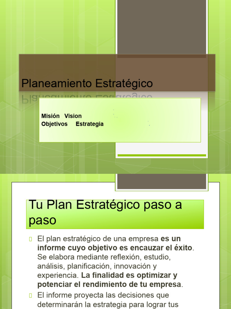 Apunte de Planeamiento Estrat. Administracion I 3RO | PDF | Planificación estratégica | Business