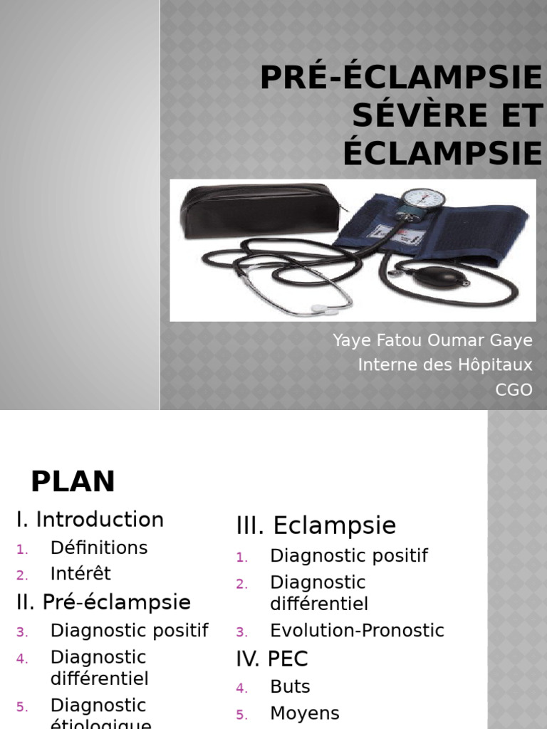 Pré-éclampsie sévère et éclampsie | PDF | Spécialités médicales | Médecine clinique