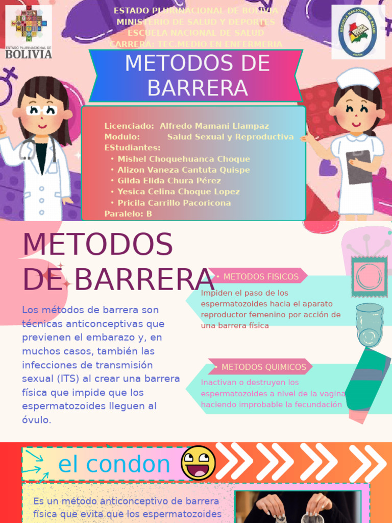 Metodos de Barrera. | PDF | Control de la natalidad | Condón