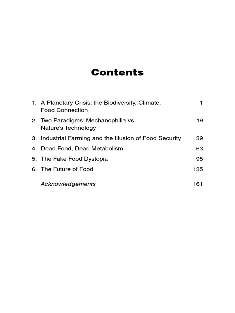 Nature Table of Contents Overview | PDF