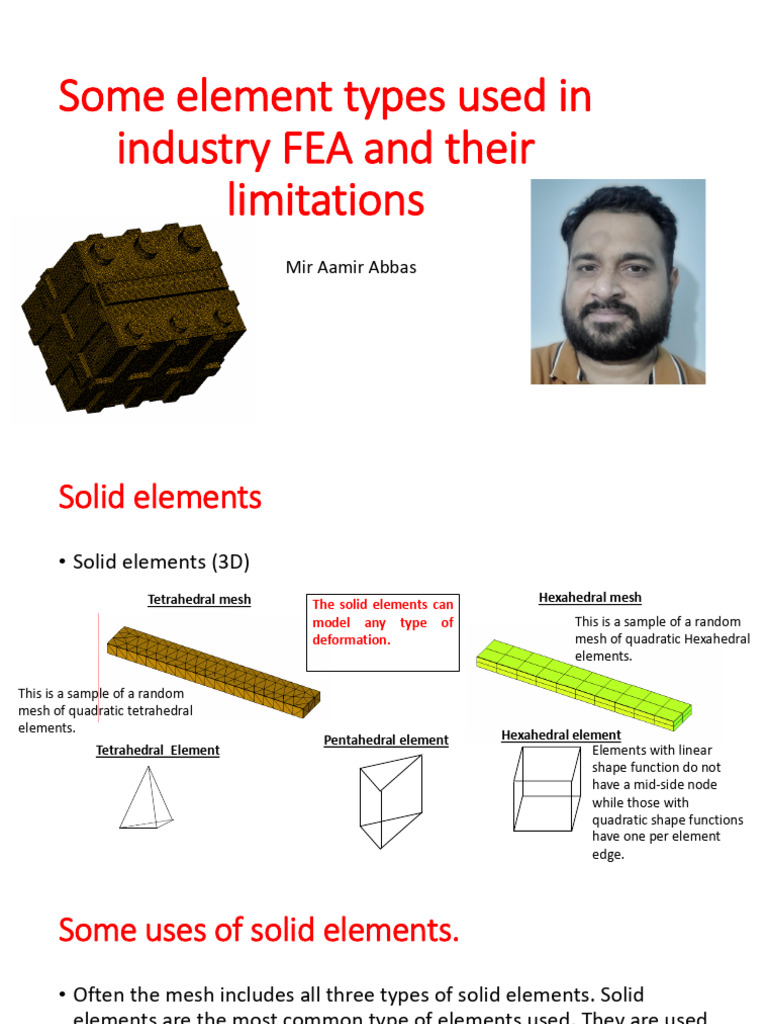 FEA Element Types and Applications | PDF | Beam (Structure) | Stress ...