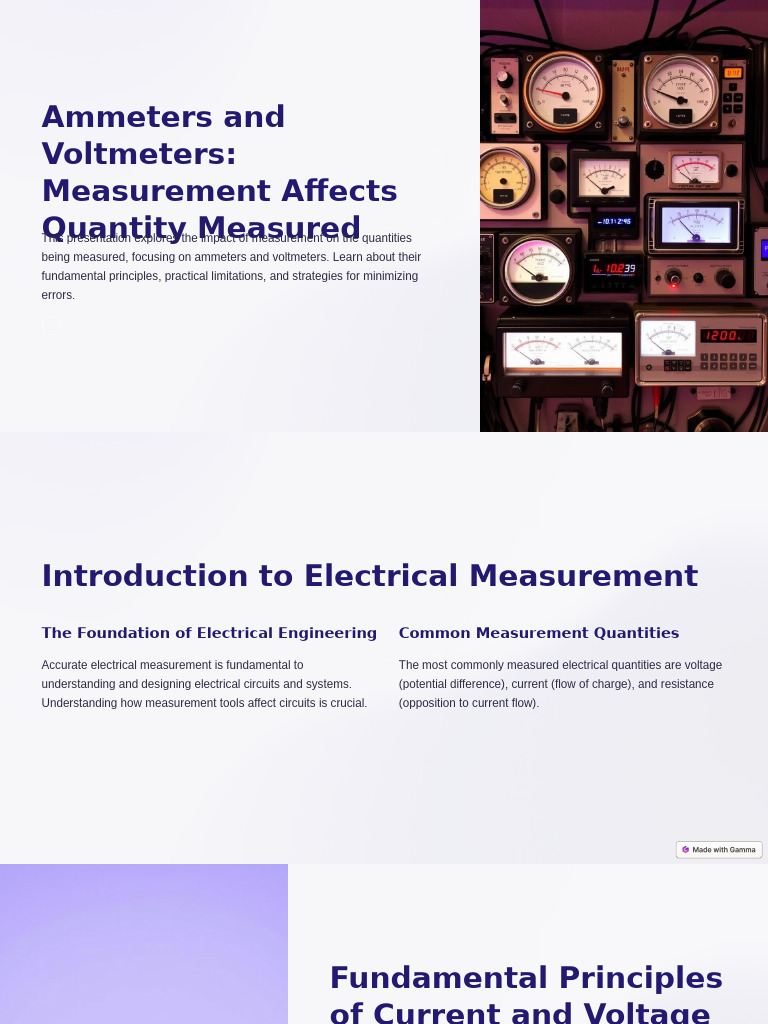 Ammeters: Resistance and Measurement Impact | PDF | Voltage ...