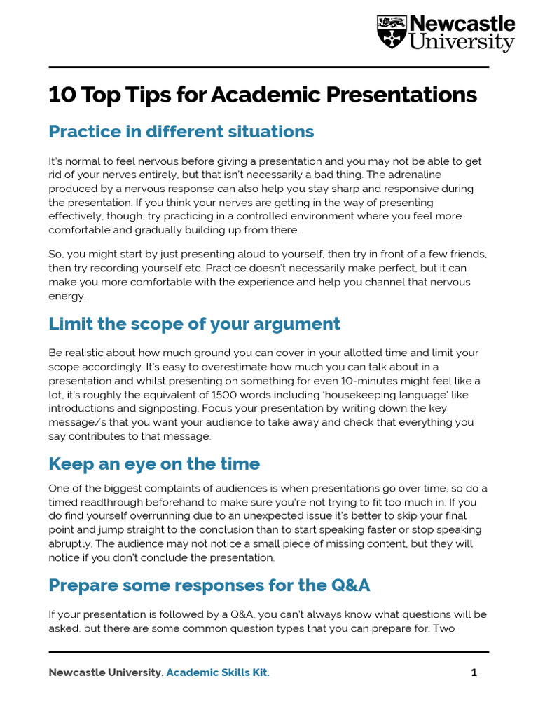Academic Presentations Lesson 1 | PDF | Speech | Cognition