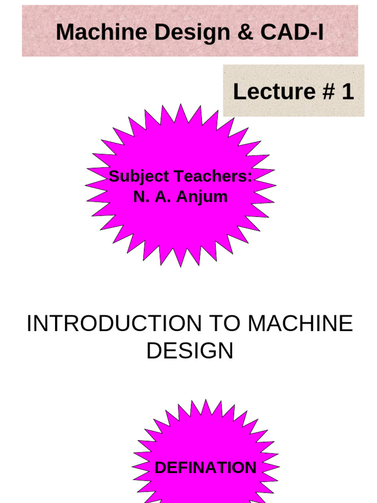Lect 1 2-Machiner-Design | PDF | Wear | Strength Of Materials