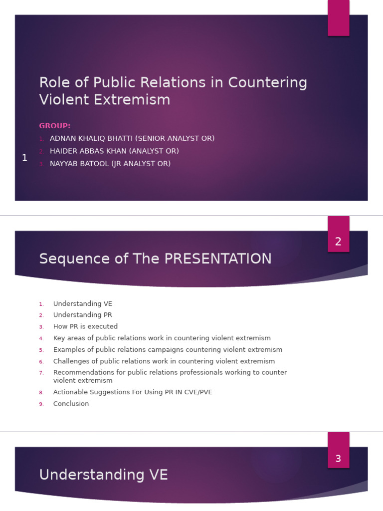 PR Strategies Against Violent Extremism | PDF | Public Relations ...