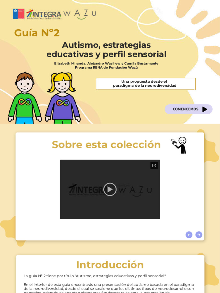 GUIA-2 Autismo, Estrategias Educativa y PSensorial | PDF | Espectro ...