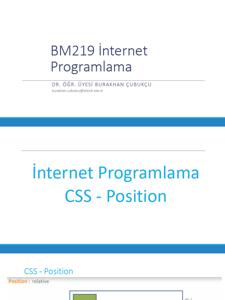 Internet Programlama - 5 | PDF