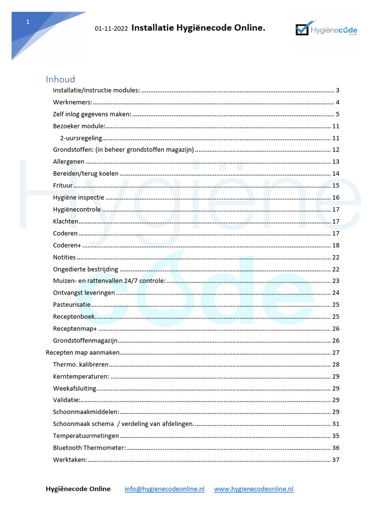 Installatieaanwijzing HCO 05032024 Maart | PDF