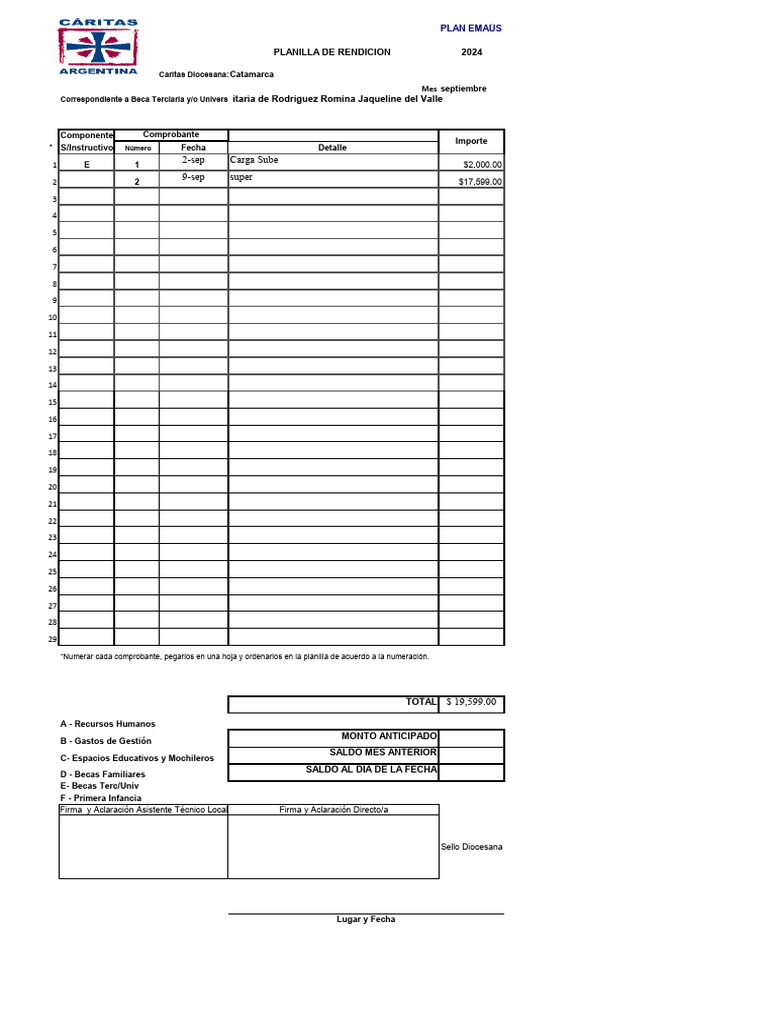 Planilla Junio-1 | PDF