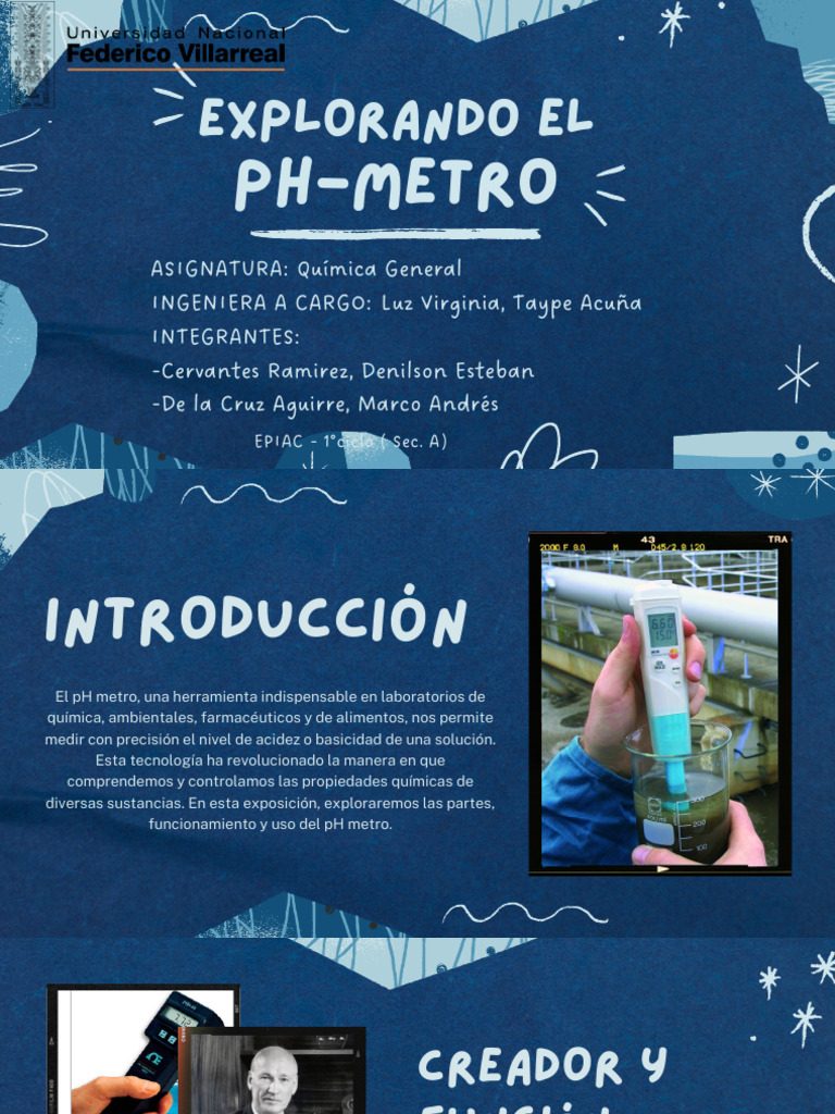 Presentación Phmetro | PDF | Ph | Química analítica