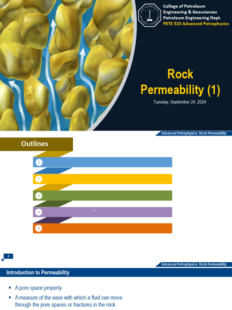 Petrophysics lecture 1 | PDF | Permeability (Earth Sciences) | Porosity