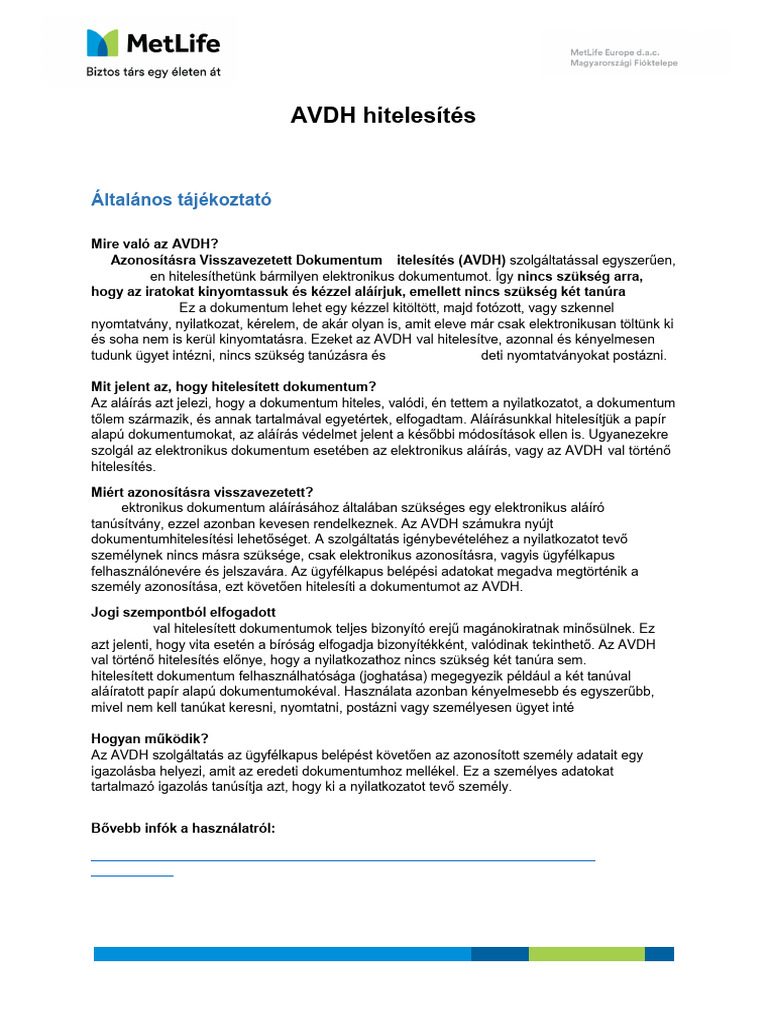 AVDH-Hasznalati-utmutato | PDF