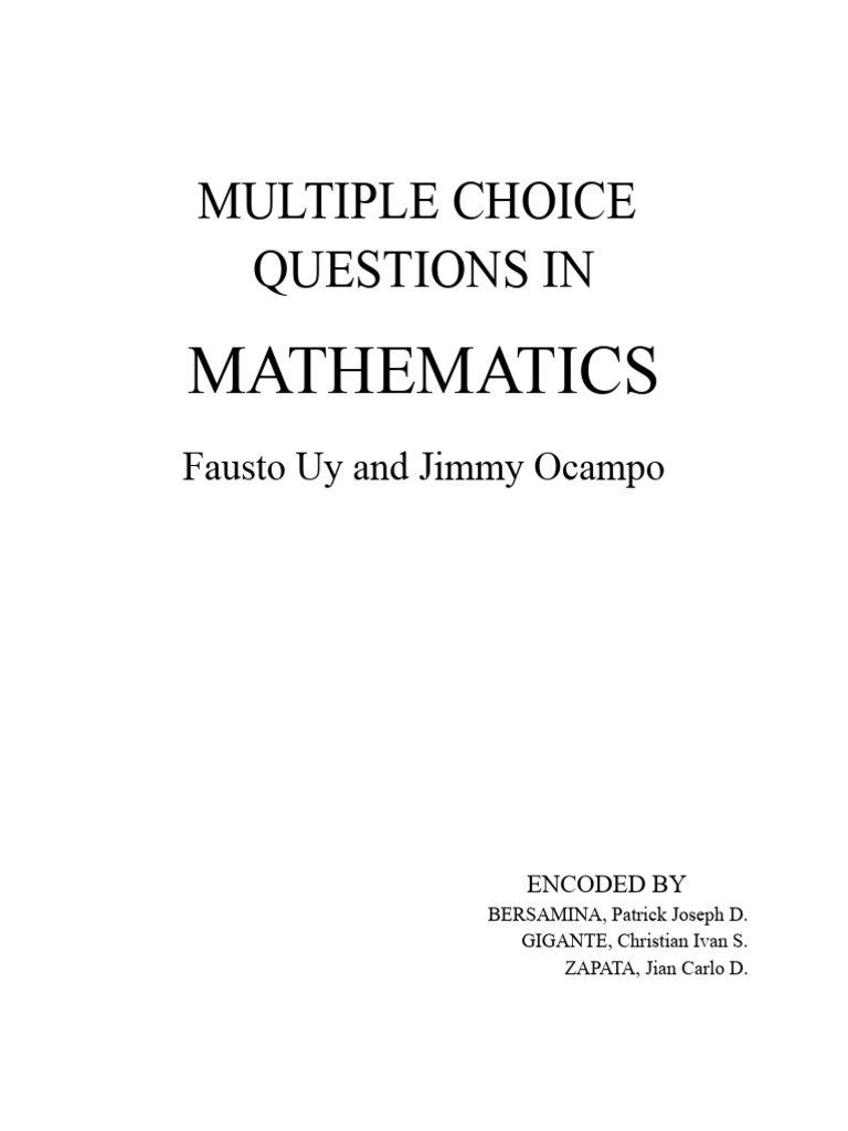 Project Prob And Stat Pdf Numbers Multiplication