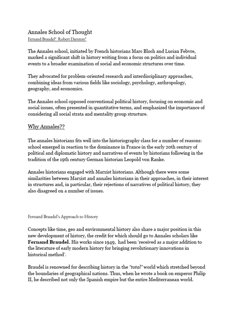 Annales School of History | PDF | Liberal Arts Education | Science