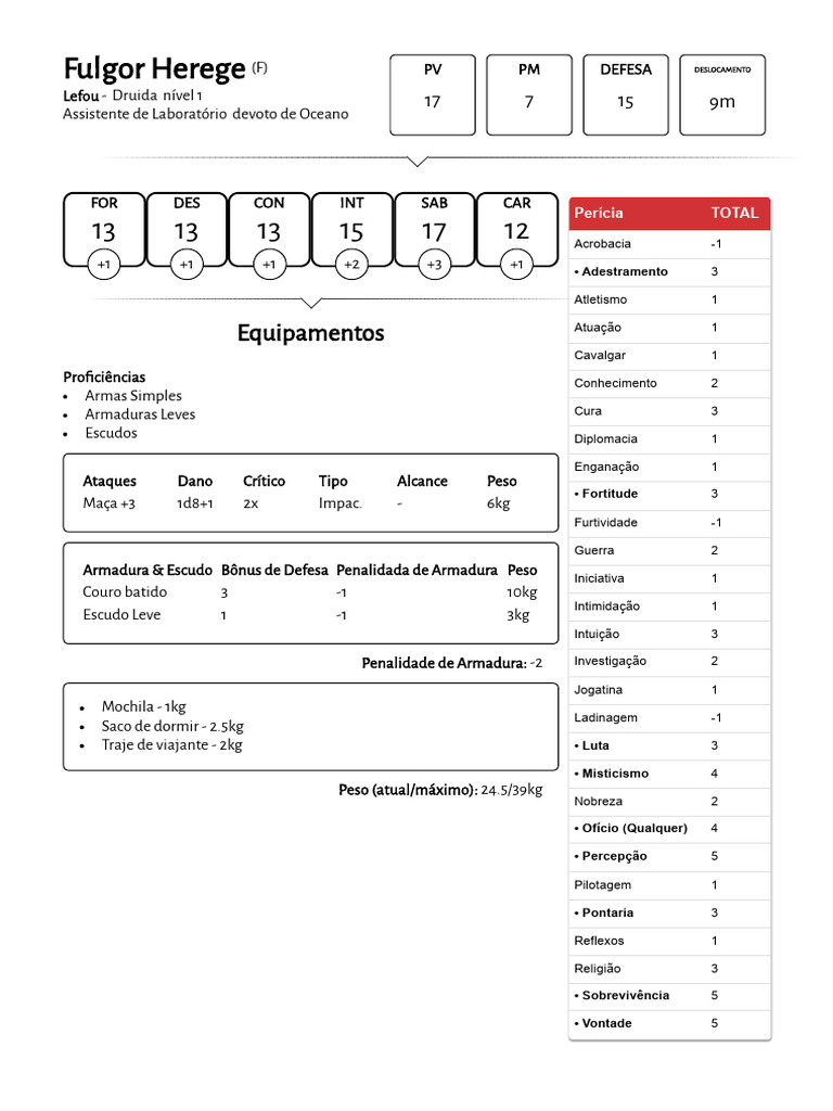 Fulgor Herege - Druida Lefou | PDF
