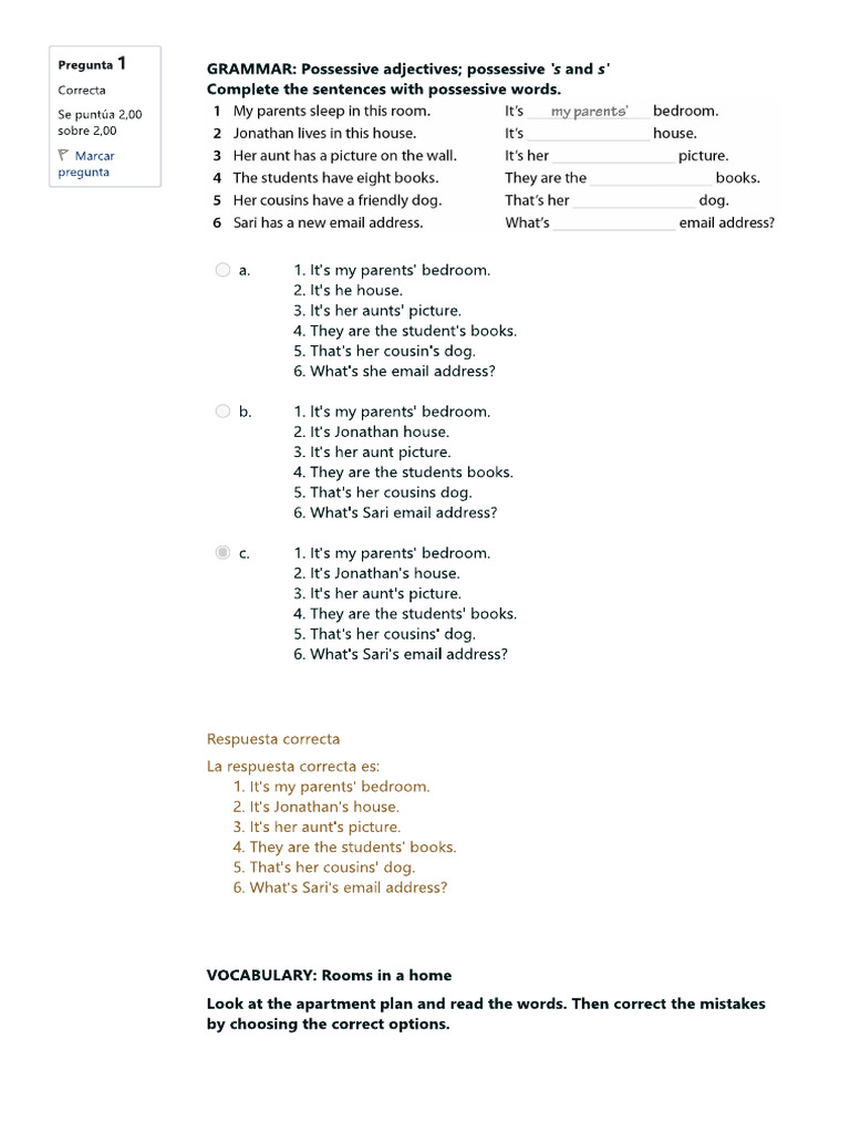 Respuestas Leccion de Primero Fabiola Bustamante... | PDF