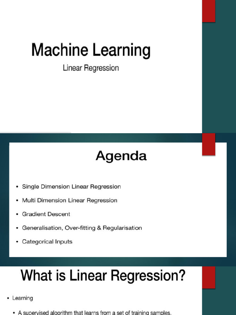 Lecture 4.1 - Linear - Regression | PDF