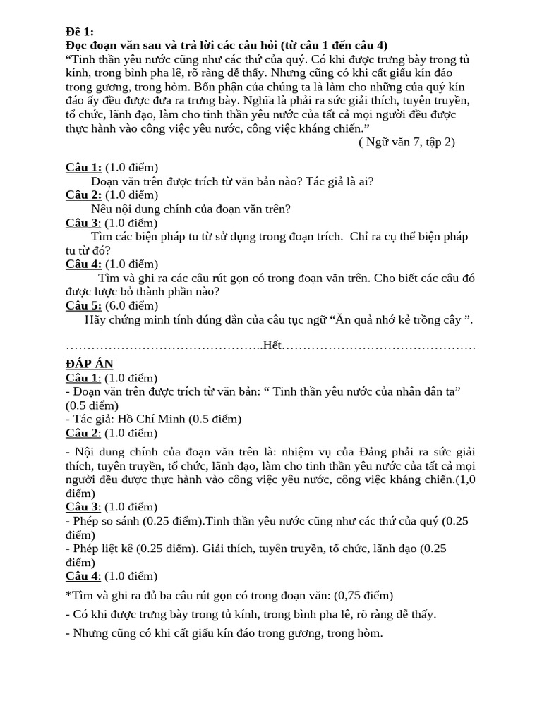 On Tap Cuoi Ki 2 nv7 21-22 | PDF