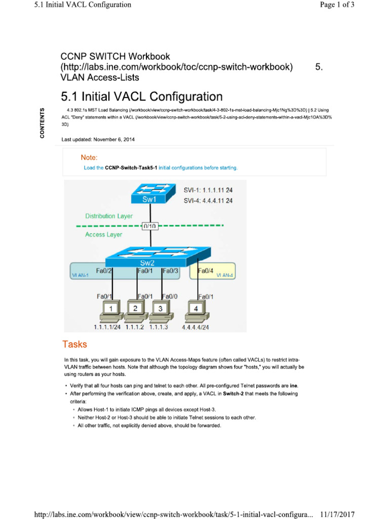 CCNP Switch Workbook5-1 | PDF