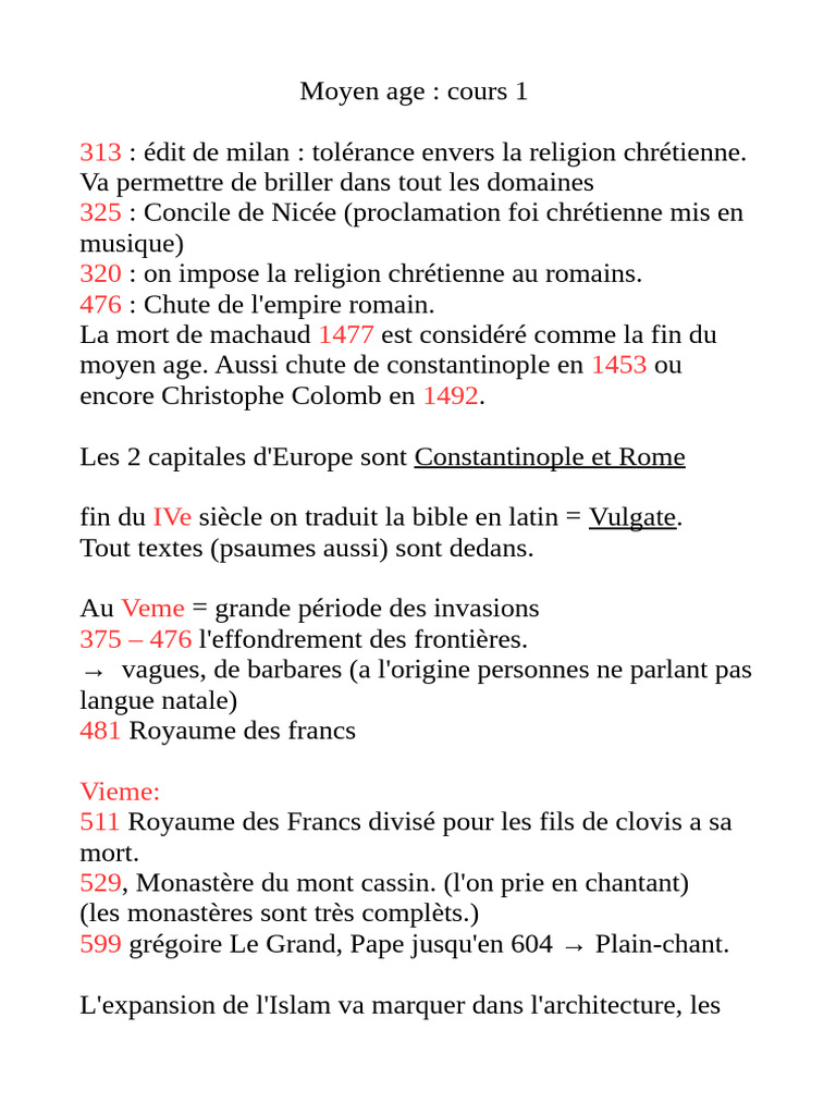 Histoire et Culture au Moyen Âge | PDF | Moyen-Âge | Science