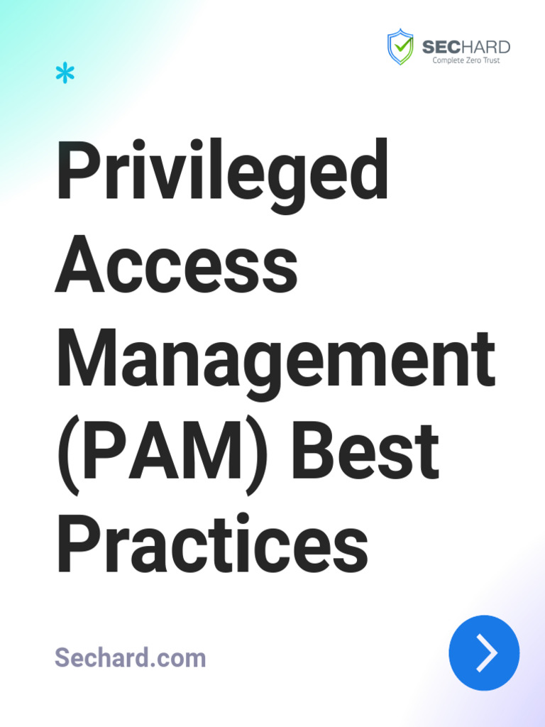 Privileged Access Management (PAM) Best Practices | PDF | Computer ...