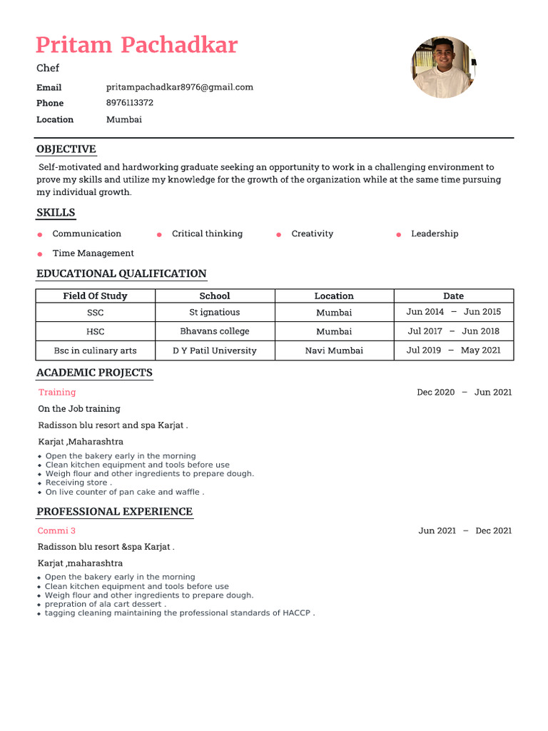 Pritam Resume | PDF