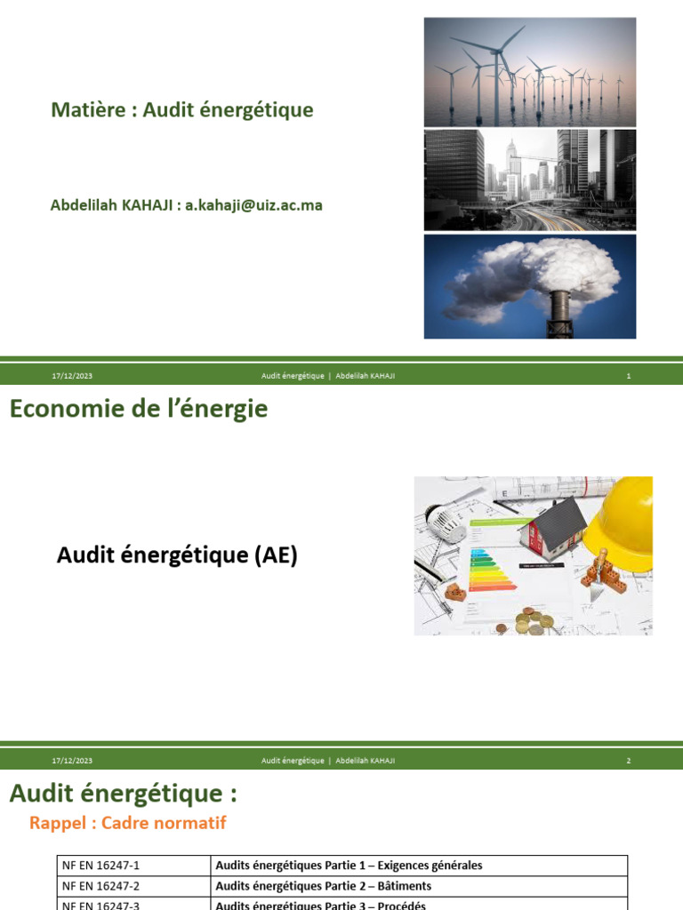 Guide complet sur l'audit énergétique | PDF | Efficacité énergétique ...