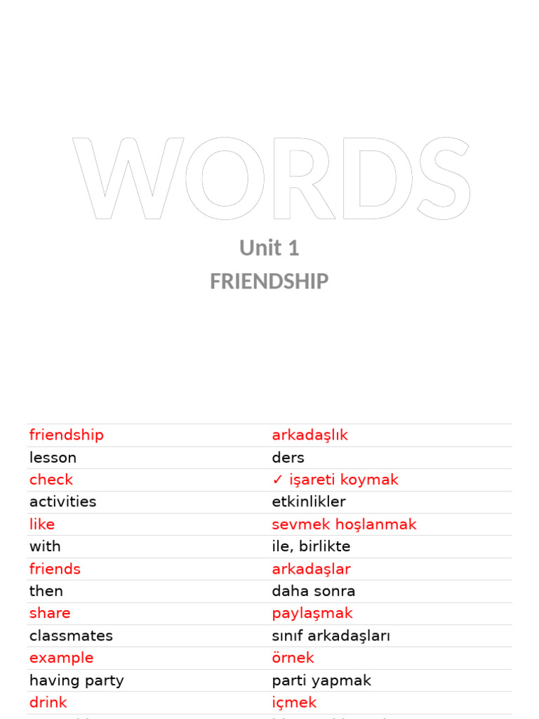 Friendship | PDF