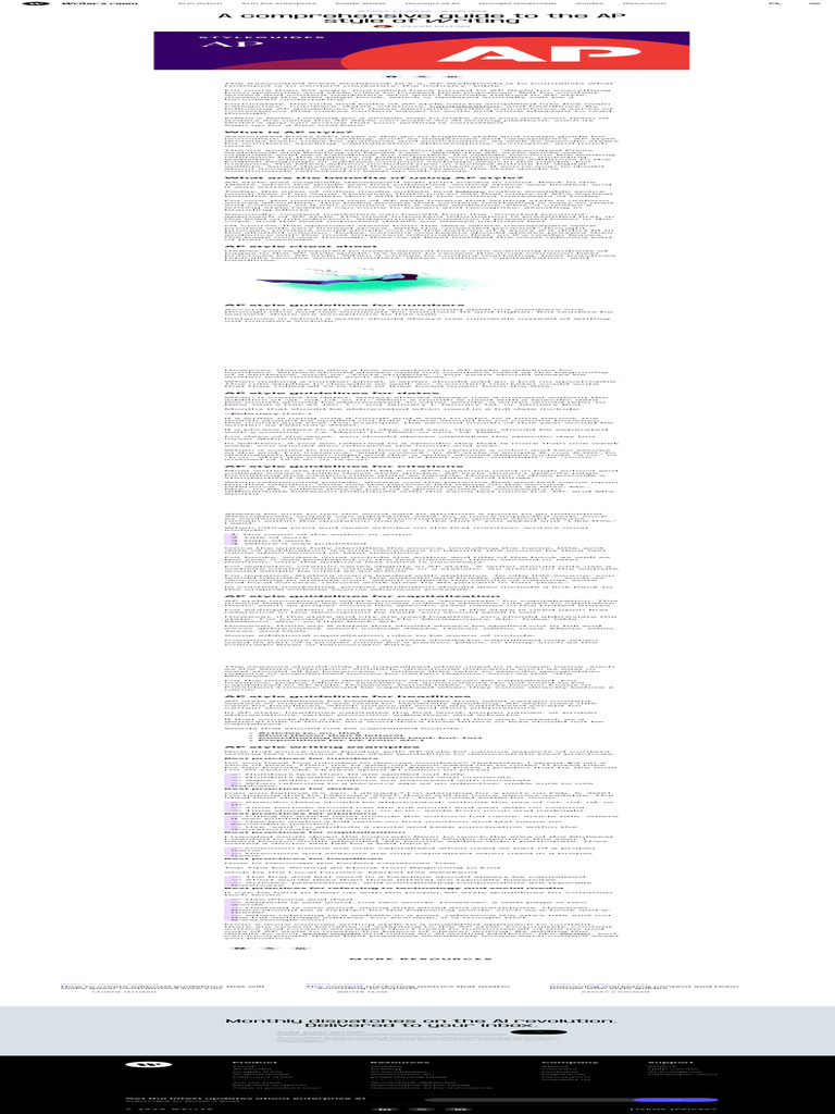 AP Style of Writing - A Comprehensive Guide - AP Style Guide - Writer ...