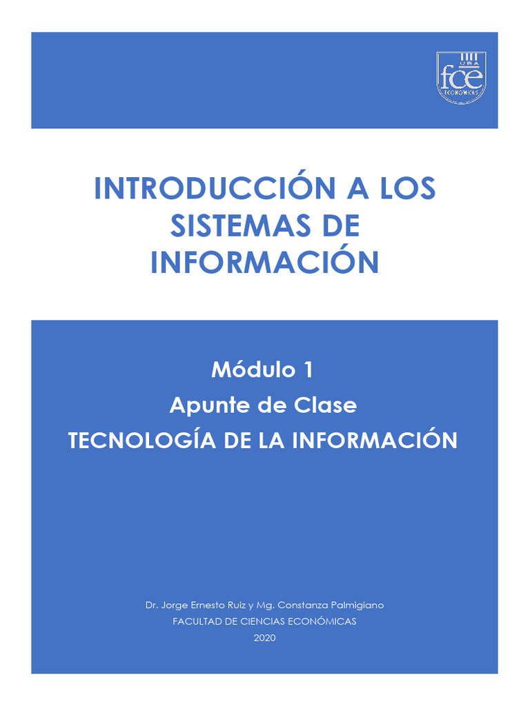 Modulo 1 - Introducción A Los Sistemas de Información | PDF | Business | Información