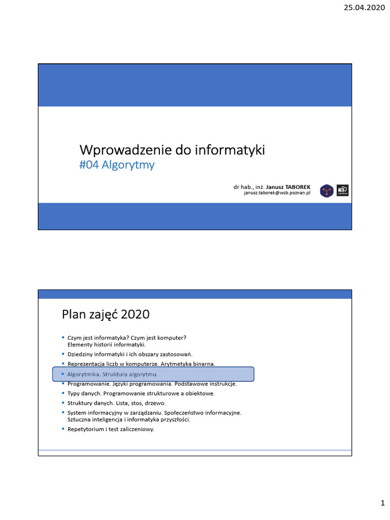 Taborek Wprowadzenie 04 | PDF
