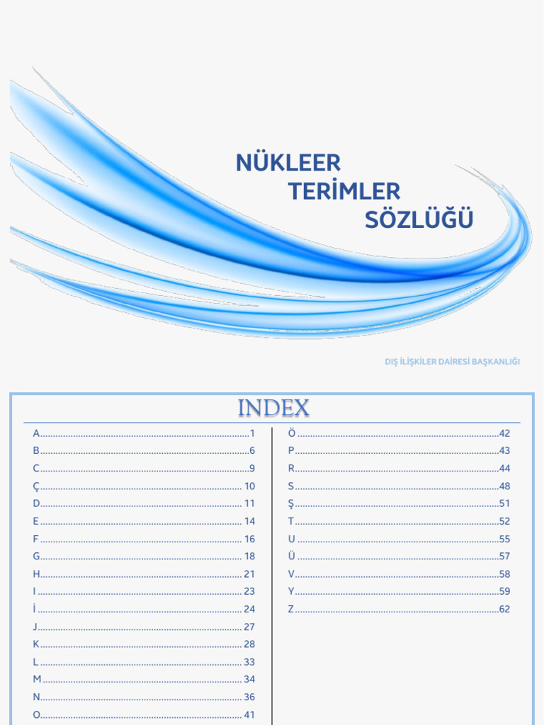 Nükleer Terimler Sözlüğü | PDF