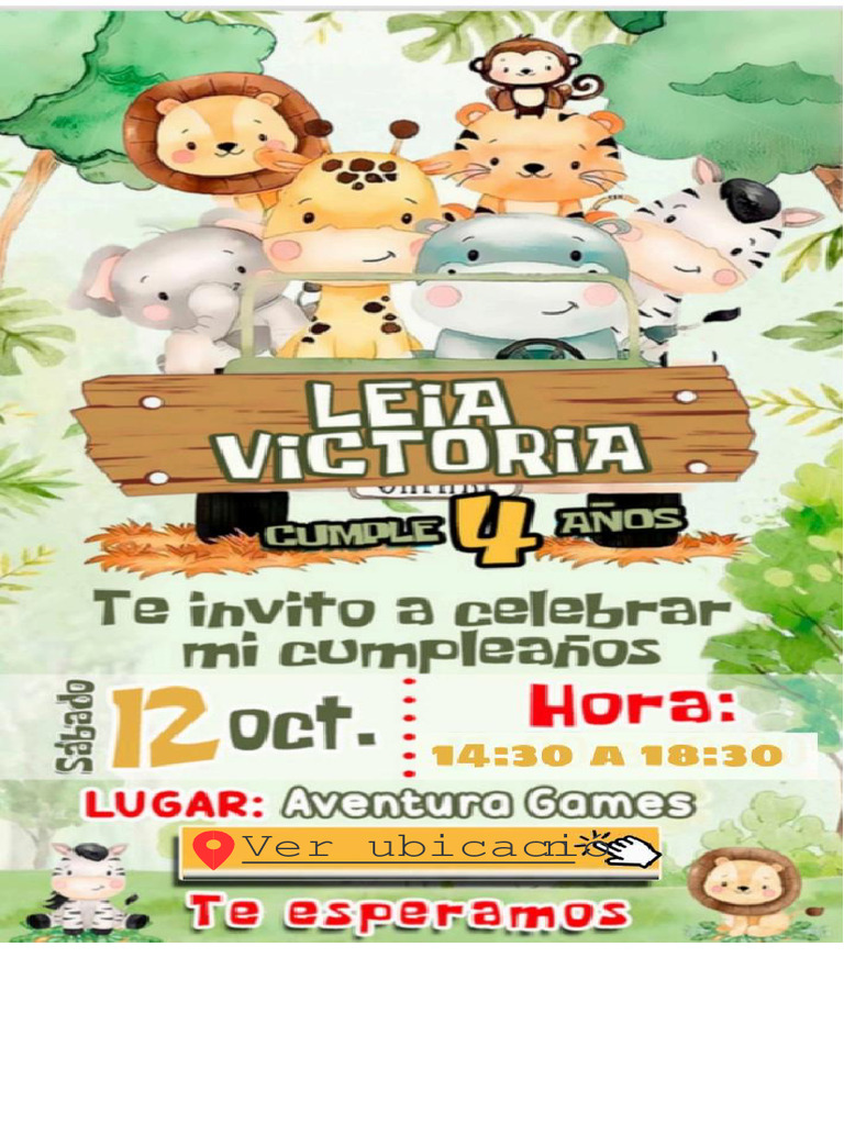 Leía Victoria Mis 4 Añitos | PDF