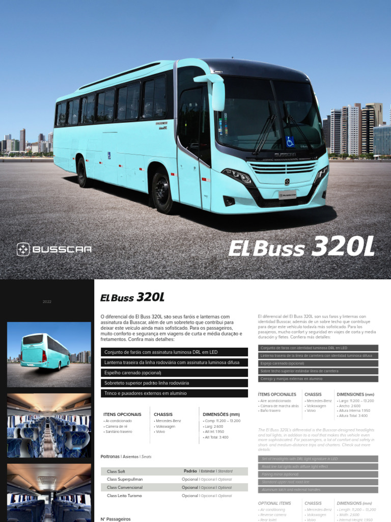 El Bus 320 - Nova Linha Busccar | PDF | Fabricantes de vehículos de ...