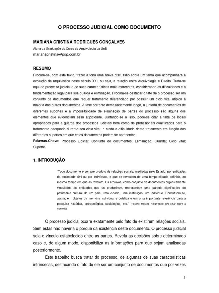 15 - C73 - O Processo Judicial Como Documento | PDF | Informação