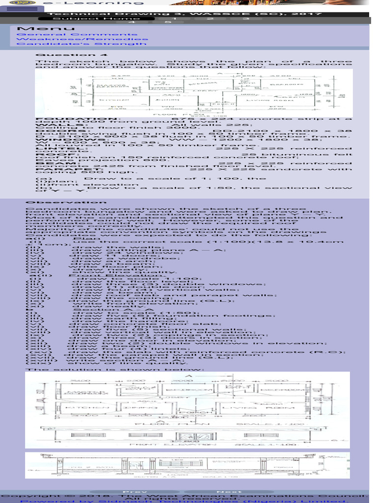 WAEC BUILDING DRAWING.17 | PDF | Structural Engineering | Building ...