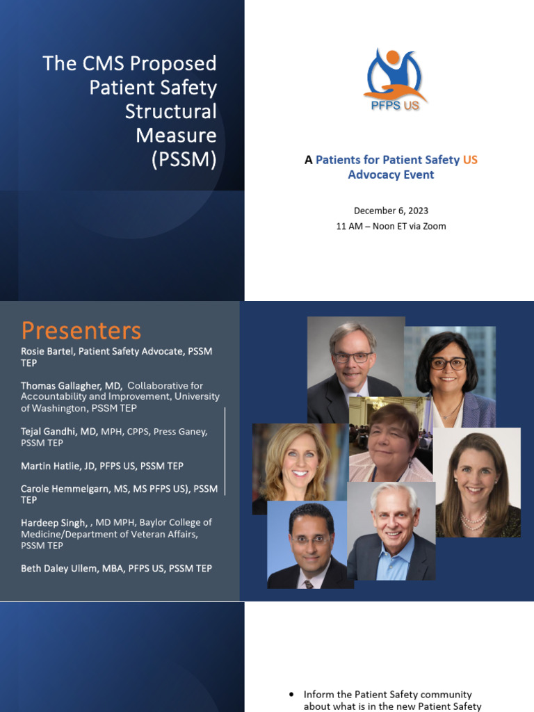 CMS Patient Safety Measure Event | PDF | Patient Safety | Hospital